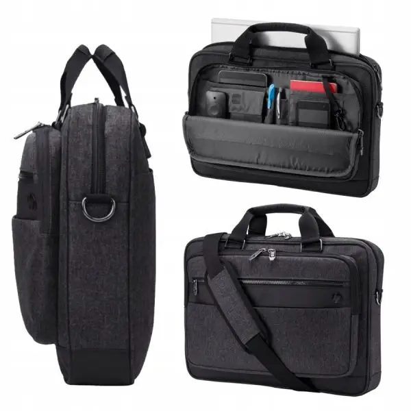 HP 6KD06AA Executive 15.6″ Top Load Notebook Bag | Black, Double ...